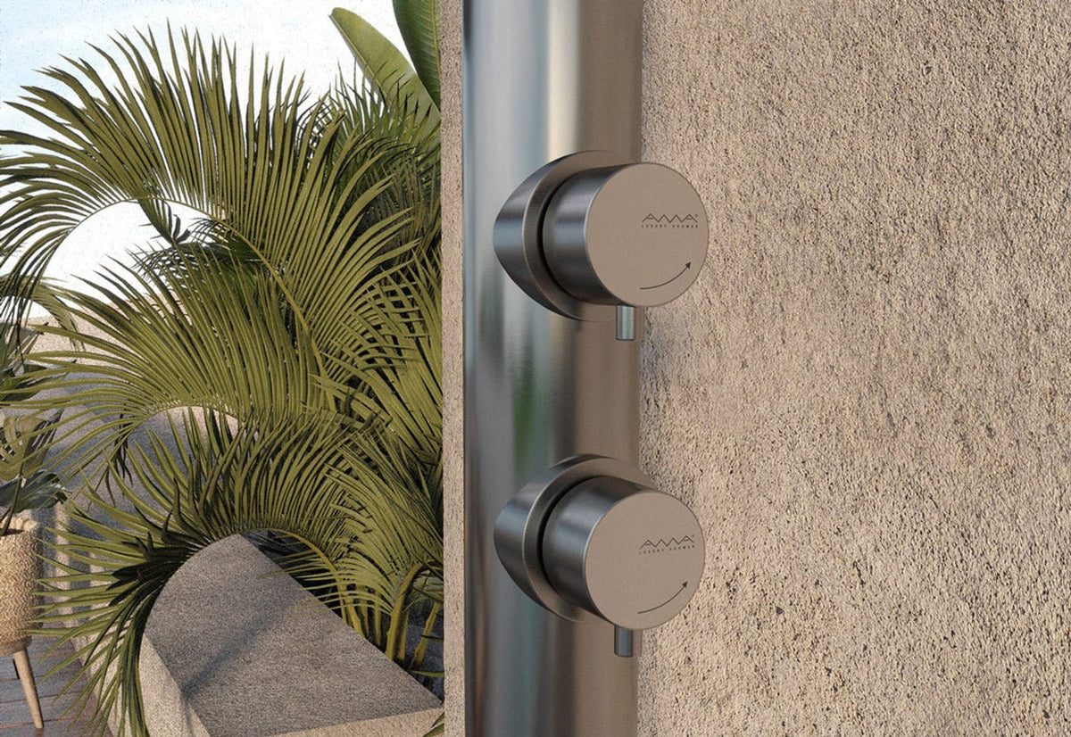 Regaderas de exterior, ¿qué acabado es el mejor? – AMA Luxury Shower Mexico