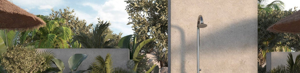 Regaderas de exterior: diseño y funcionalidad – AMA Luxury Shower Mexico